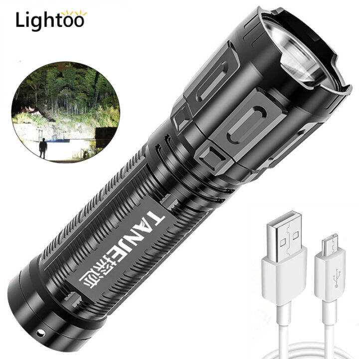 Đèn pin siêu sáng đèn Sạc đèn pin LED 200000 Lumens Đèn pin đèn pin ...