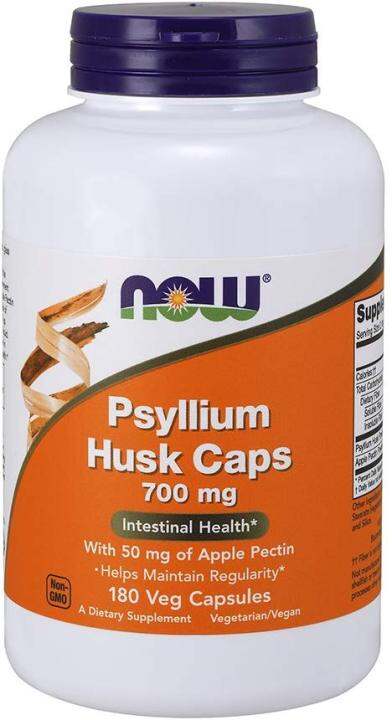 Now Foods Psyllium Husk Caps 700 mg 180 Capsules | Lazada PH