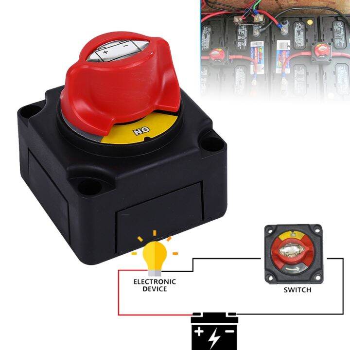 [DSDW]☾ Universal 300A 12-24V Automotive Battery Isolator Disconnector ...