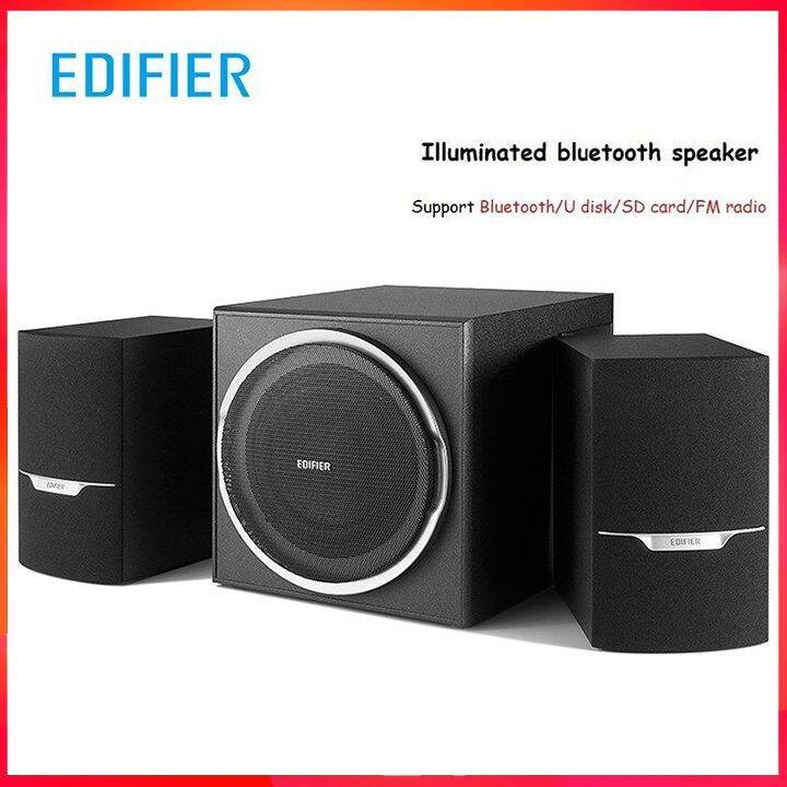 Edifier R303BT High Power 2.1 Subwoofer All Wooden Bluetooth Speaker ...