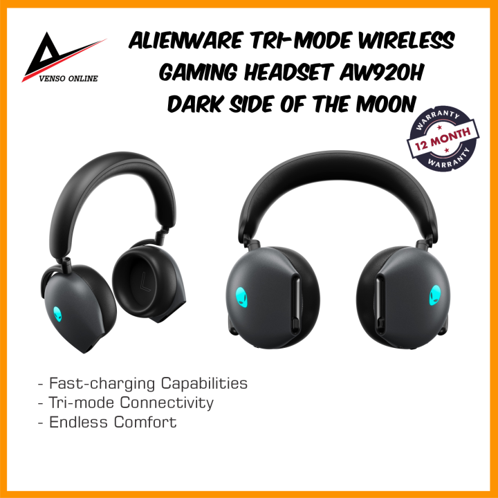 ALIENWARE TRI-MODE WIRELESS GAMING HEADSET AW920H - DARK SIDE OF THE ...