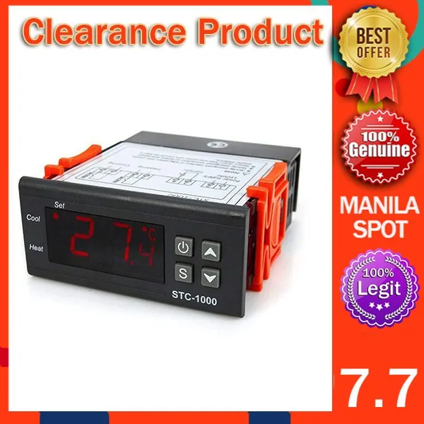【ready Stock】 220v Digital Stc 1000 Temperature Controller Thermostat Sensor For Incubator