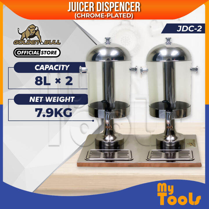 Mytools Golden Bull Juicer Dispencer (Chrome-Plated) JDC-2 8Literx2 | Lazada