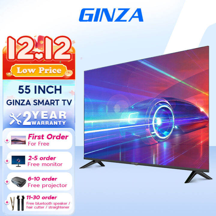 GINZA Smart TV 50 Inches FHD LED TV Android TV Flat Screen Smart TV | Lazada PH