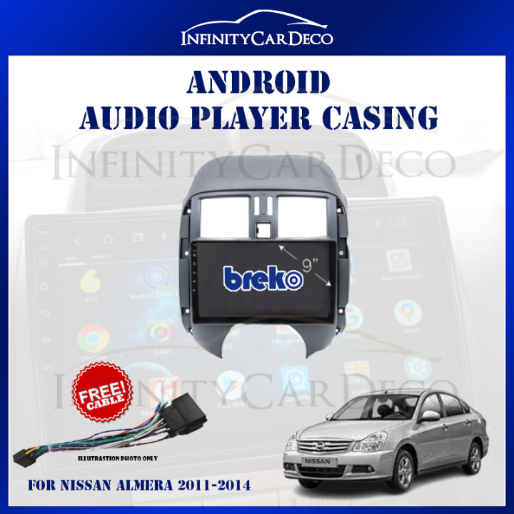 Nissan Almera 2012-2015 9" Android Player Dashboard Audio FM Radio ...