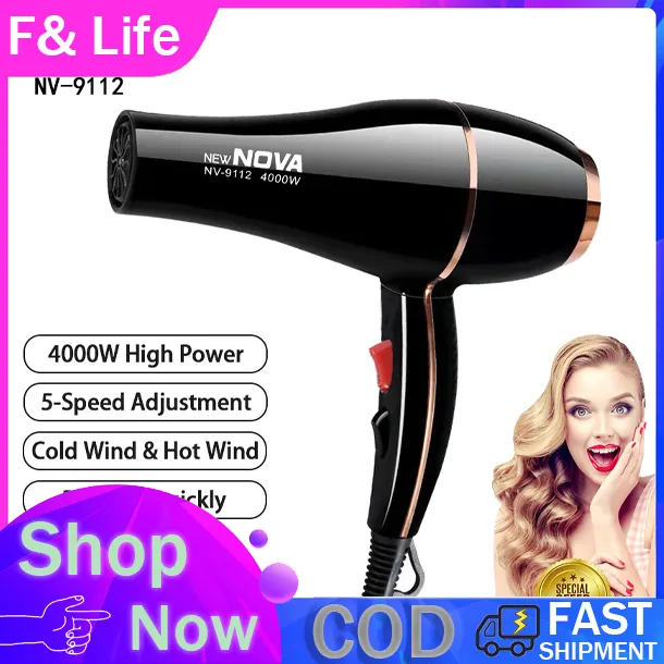 NV-9112 Professional Hair Dryer 4000W High Power Hair Salon Blower ...