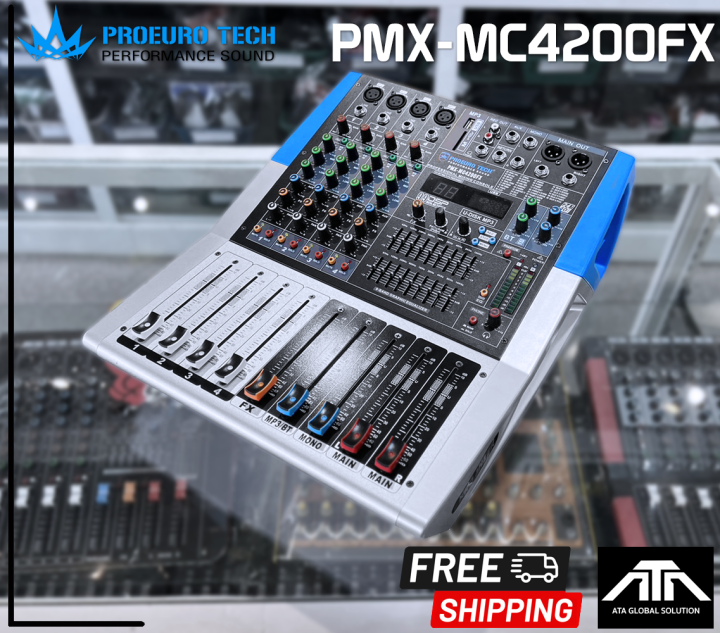 เพาเวอร์มิกเซอร์ PROEURO TECH รุ่น PMX-MC4200FX พาเวอร์มิกเซอร์ 4 ...