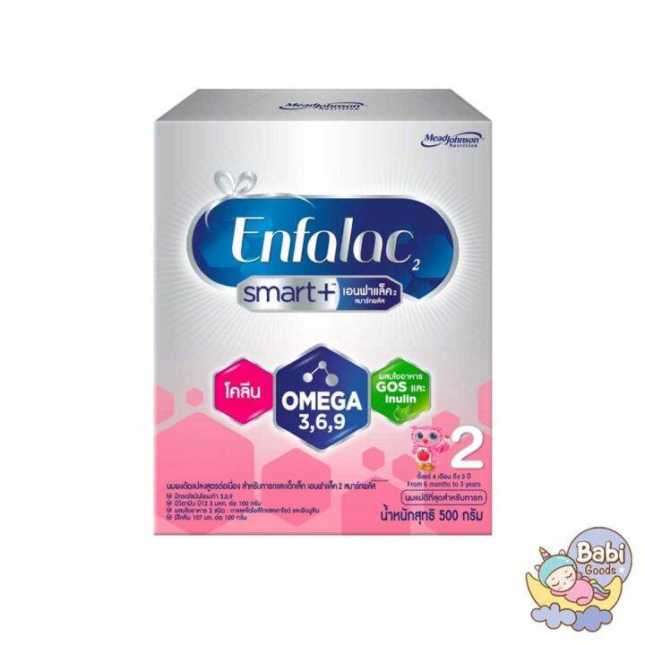 Enfalac Smart+ นมผงเอนฟา แล็ค สมาร์ทพลัส สูตร 2 ขนาด 500 กรัม | Lazada ...