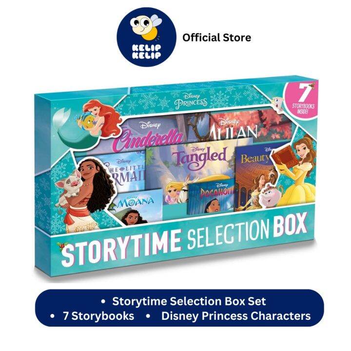 Disney Princess Selection Gift Set (Boxset) with 7 Story Books For Kids ...