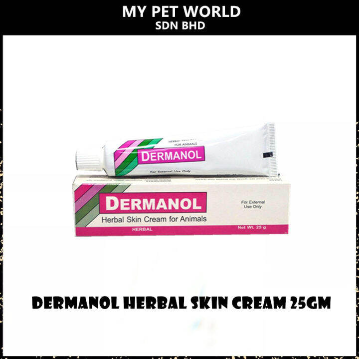 Dermanol Herbal Skin Cream for Animals / Krim Luka Kurap Fungus (Dog ...