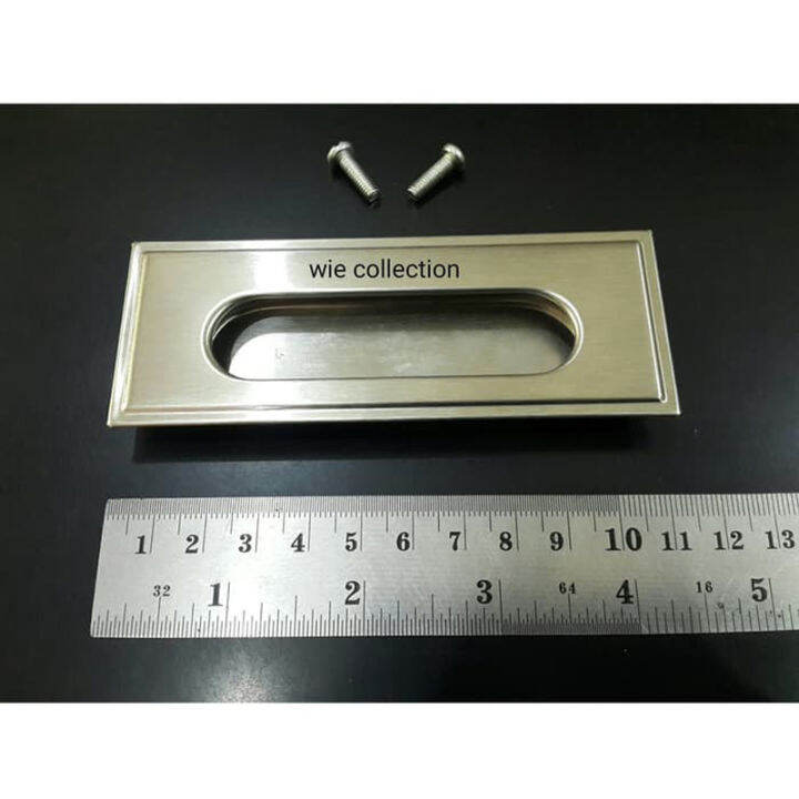 2 Pcs HANDLE TANAM PETAK STAINLESS 96 mm / TARIKAN TANAM PETAK ...