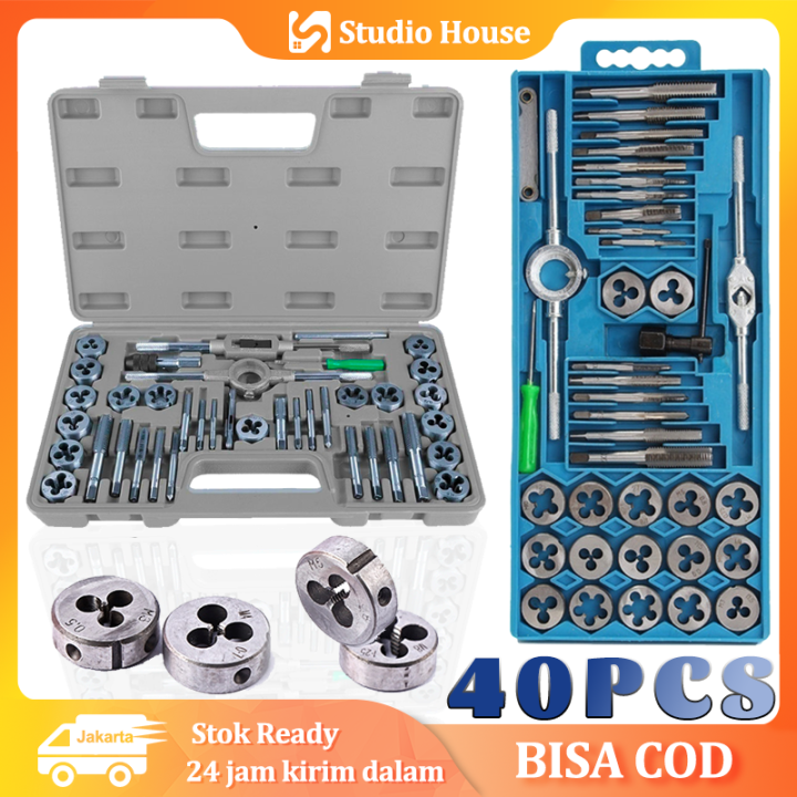 Hand Tap Set 40 Pcs // Alat Snai Snei Set .Alat Perbaikan Lobang Baud ...