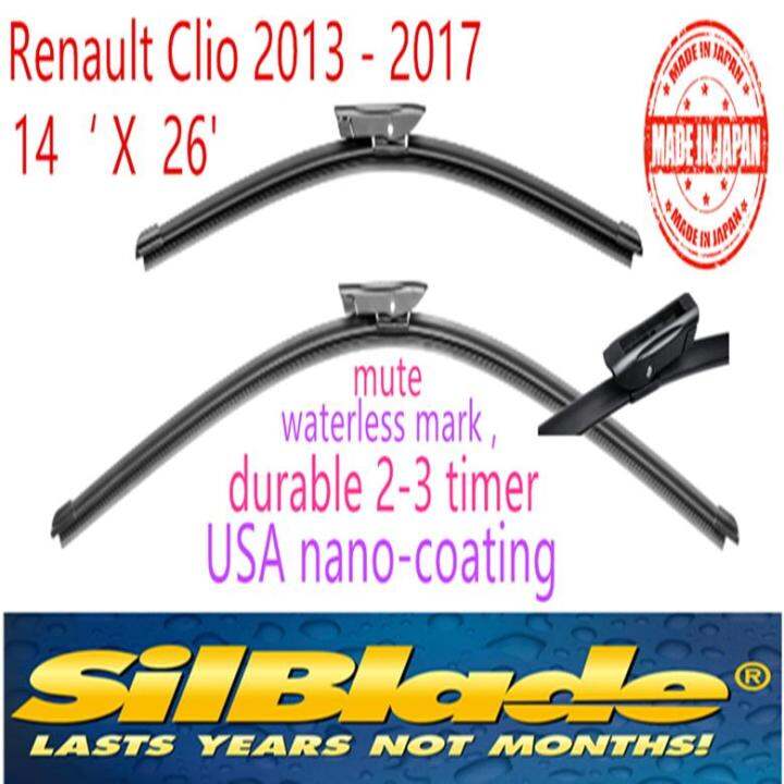 Renault Clio 2013 - 2017 size 14‘"+ 26" Silblade silicon coating wiper ...
