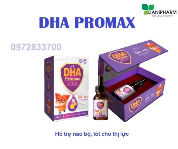 DHA PROMAX, DHA dạng giọt giúp tăng IQ, phát triển não bộ, tăng cường ...