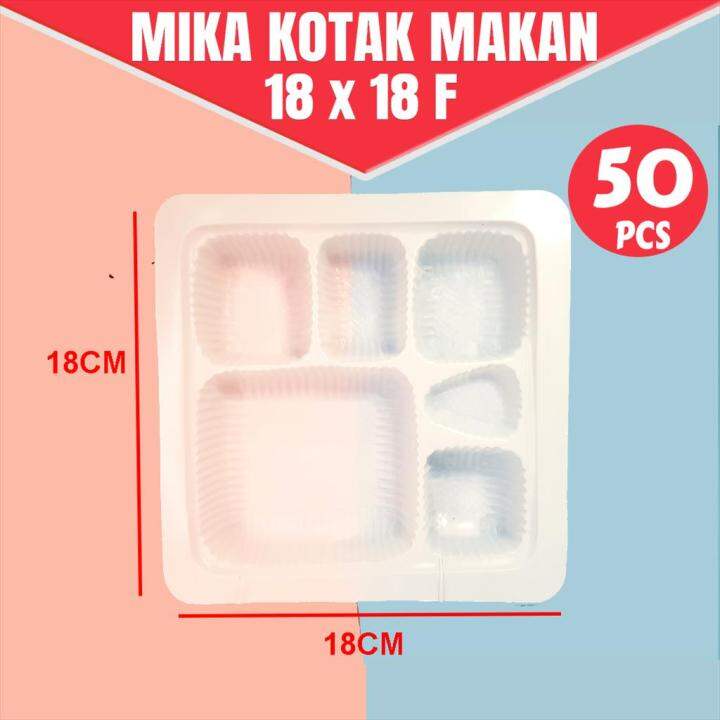 ( ISI 50PCS ) Mika Tempat Nasi /Mika 6 Sekat | Lazada Indonesia