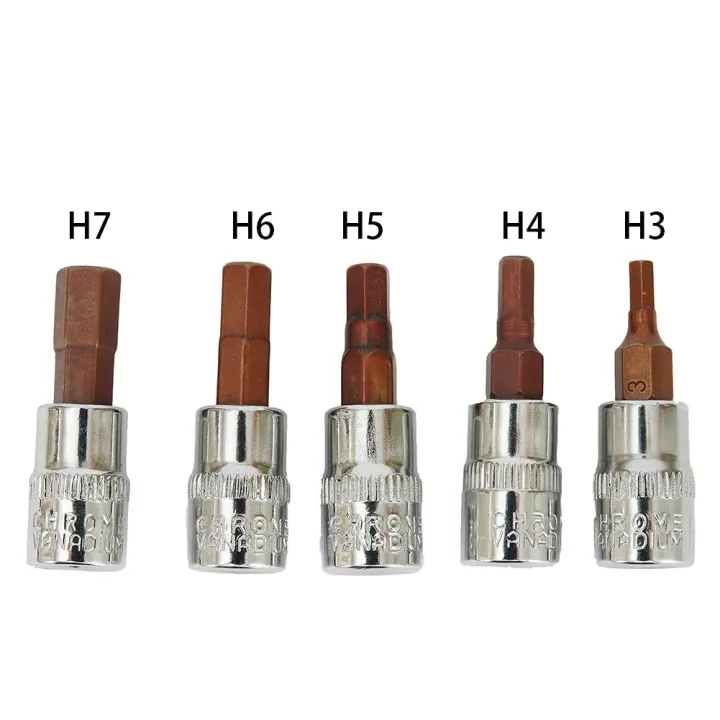 Unnicoco ชุดไขควง5ชิ้น Bit Socket 1/4นิ้ว Hex Screw Driver คุณภาพสูง ...