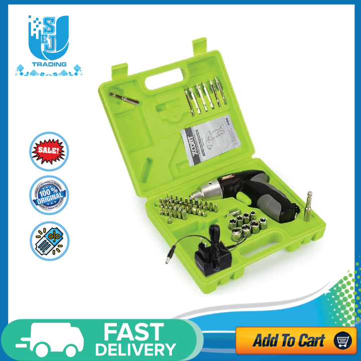 XCORT XDC01-4.8 4.8V 50-60Hz Ni-cd Battery Machine Cordless Drill Screwdriver | Lazada PH