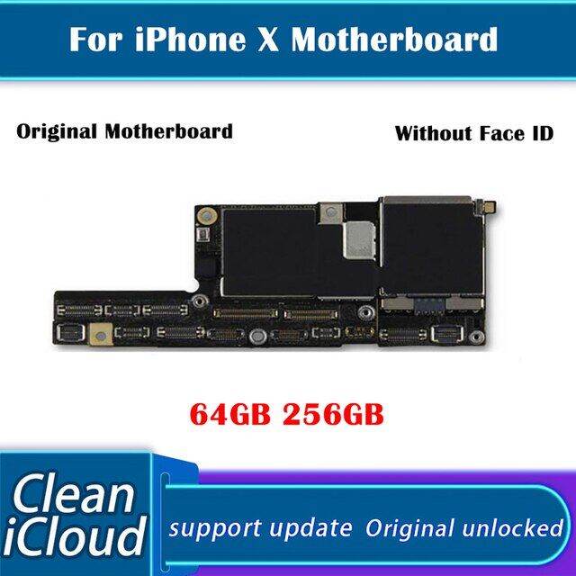 Original For iPhone X XR XS Max Motherboard With/No Face ID 64GB 256GB ...