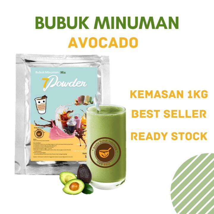 Bubuk Minuman Rasa Avocado 1kg Mix - Serbuk Minuman Bubuk Rasa Alpukat ...