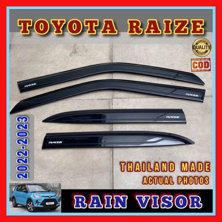 TOYOTA RAIZE 2022-2023 RAIN VISOR THAILAND MADE | Lazada PH
