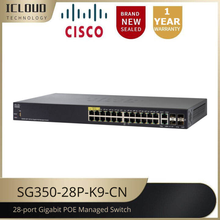 Cisco SG350-28P-K9-CN 28-port Gigabit POE Managed Switch | Lazada PH