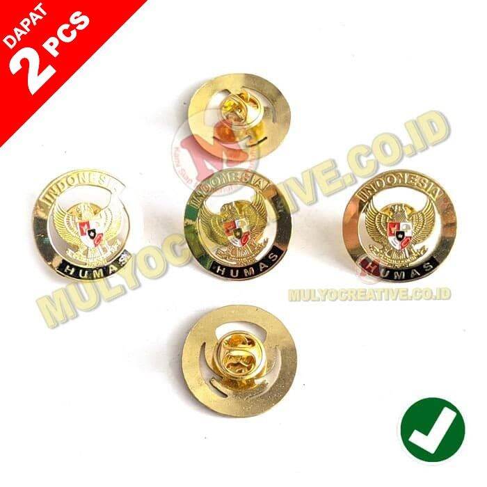 Pin Protokol Garuda Warna Hitam Lencana Pin Protokol Model Bulat Murah ...