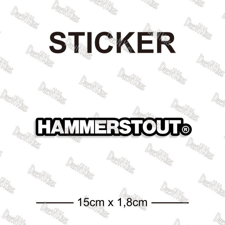 Sticker Brand Hammerstout Text Script Kode XXHMST1 Stiker Tempel | Lazada Indonesia