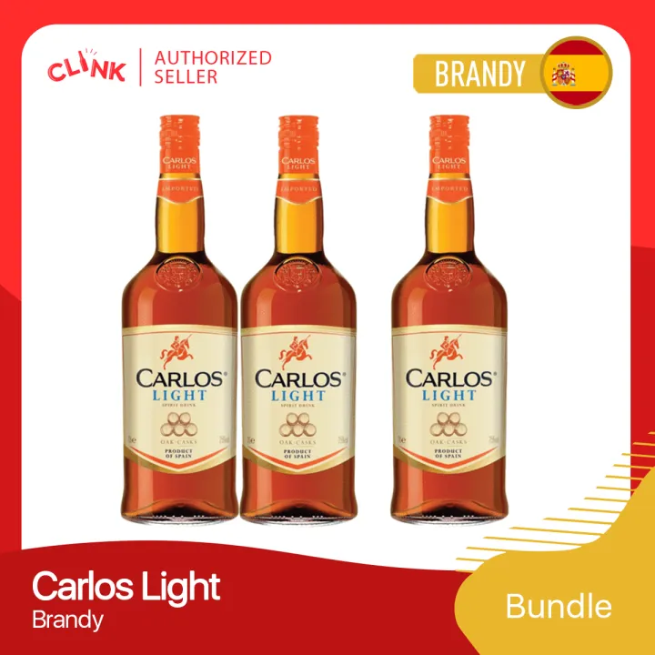 Carlos Light Brandy 1L 2+1 Bundle | Lazada PH