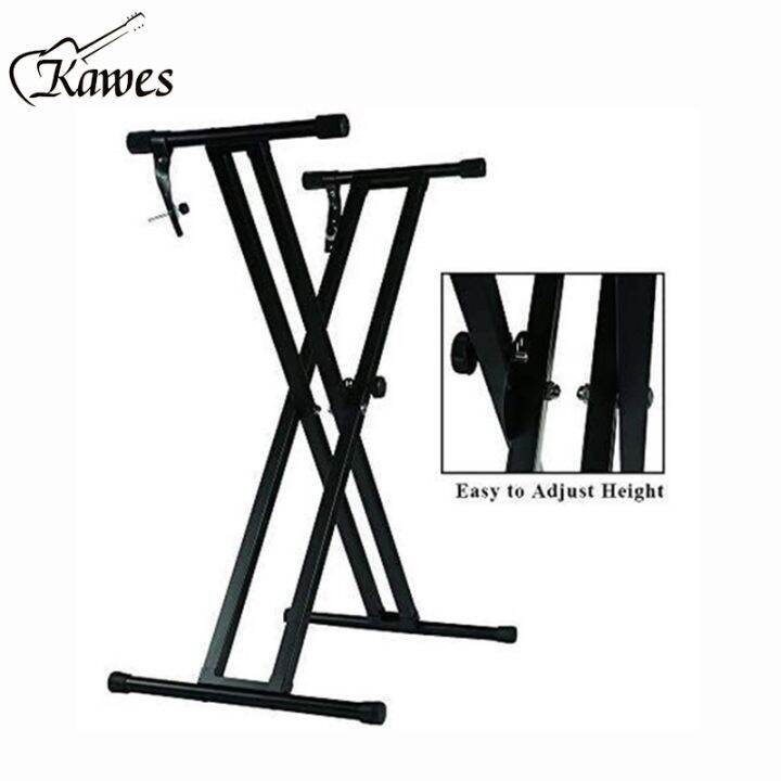 KAWES Double X-type Electronic Piano Keyboard Stand Metal Stand Bracket ...