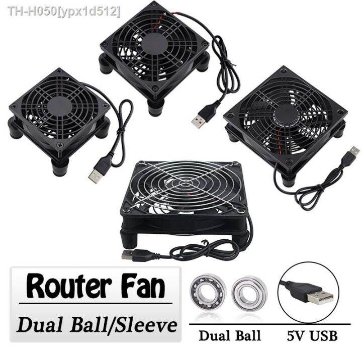 ♦ Gdstime 5V USB Router Fan 80mm 92mm 120mm 140mm DIY TV Box Ball ...