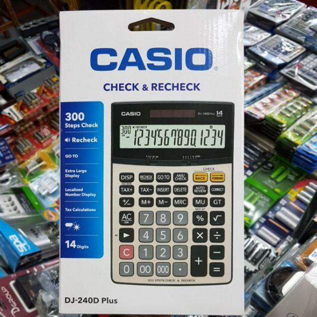 Best - Casio DJ-240D PLUS เครื่องคิดเลขตั้งโต๊ะ 14หลัก ของแท้รับประกัน2 ...