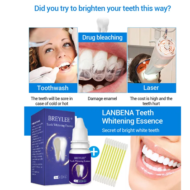 LANBENA Tooth lotion yellow teeth tooth white Teeth Whitening Essence ...