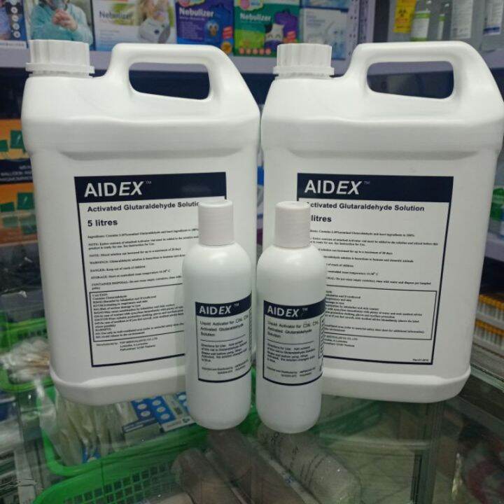 【READY STOCK】 ♗AIDEX Activated Glutaraldehyde Solution - 5 Liters♂ ...