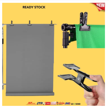 Metal Clamp Klem Penjepit Kain Backdrop Background Latar Belakang Foto ...