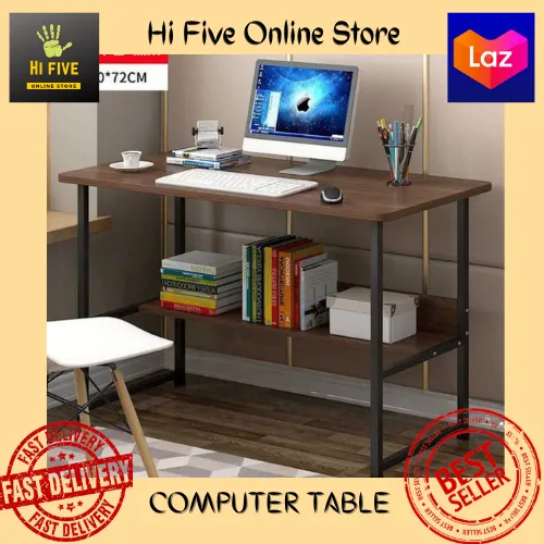 HiFive's Computer Table with Storage Shelves for Study Room Bedroom ...