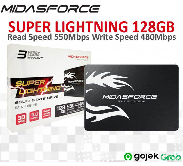 SSD MIDAS FORCE 128GB SATA III SUPER LIGHTNING | Lazada Indonesia