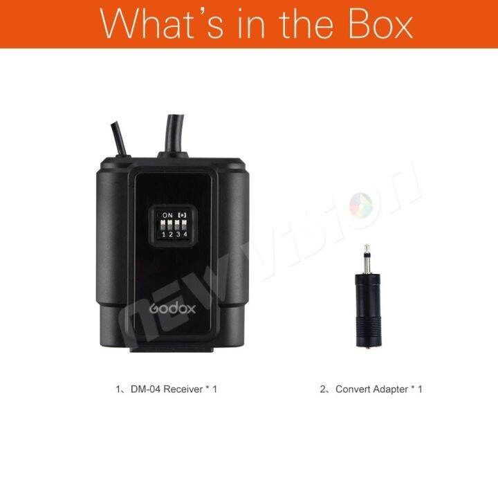 Godox DM-16ช่องวิทยุไร้สายรีโมทสตูดิโอแฟลชรับสำหรับ Canon Nikon Olympus Pentax กล้อง (รับ ...