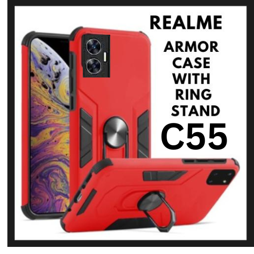 REALME C55 ARMOR CASE WITH RING AND STAND | Lazada PH