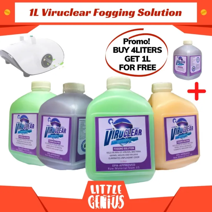 Purifiers 1 Liter Viruclear Fogging Solution l Fog Machine Solution l ...