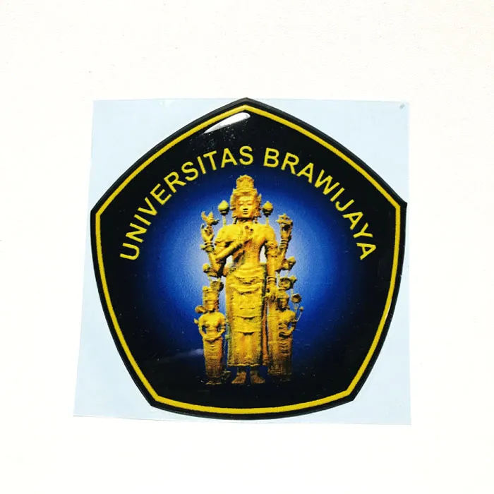 Stiker Emblem LOGO UNIVERSITAS BRAWIJAYA Timbul Lentur 3D | Lazada ...