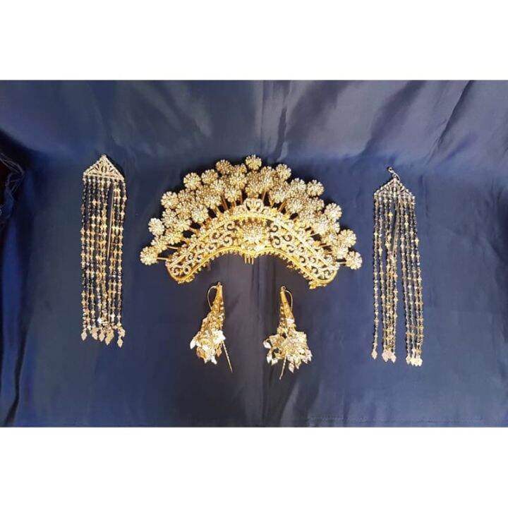 mahkota set aceh/mahkota melayu/mahkota minang tiara pengantin adat ...