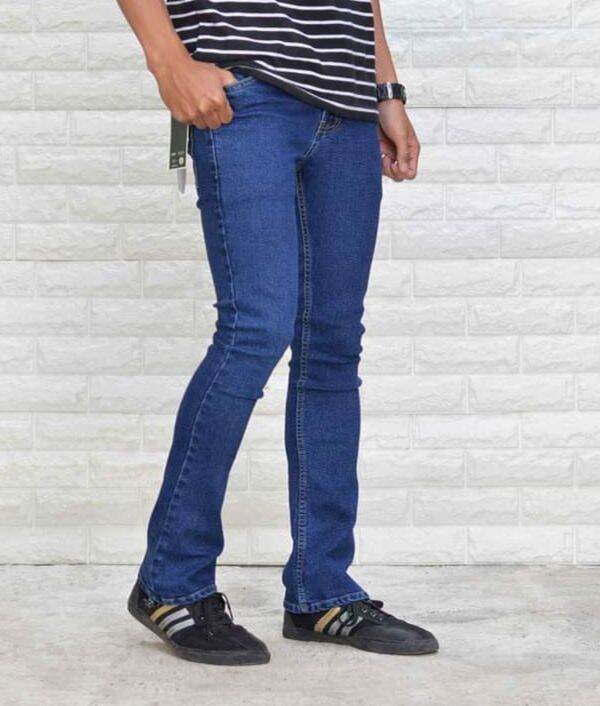 Celana Jeans Cutbray Pria BootCut Model Jadul Warna Hitam,Biowosh ...