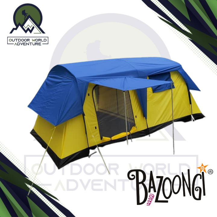 BAZOONGI WIRA 8 - 8 MEN CAMPING TENT KHEMAH | Lazada