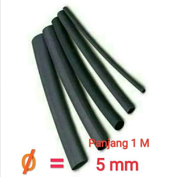 ISOLASI BAKAR ( HEATSHRINK) SELANG BAKAR 5mm harga untuk 2 meter ...