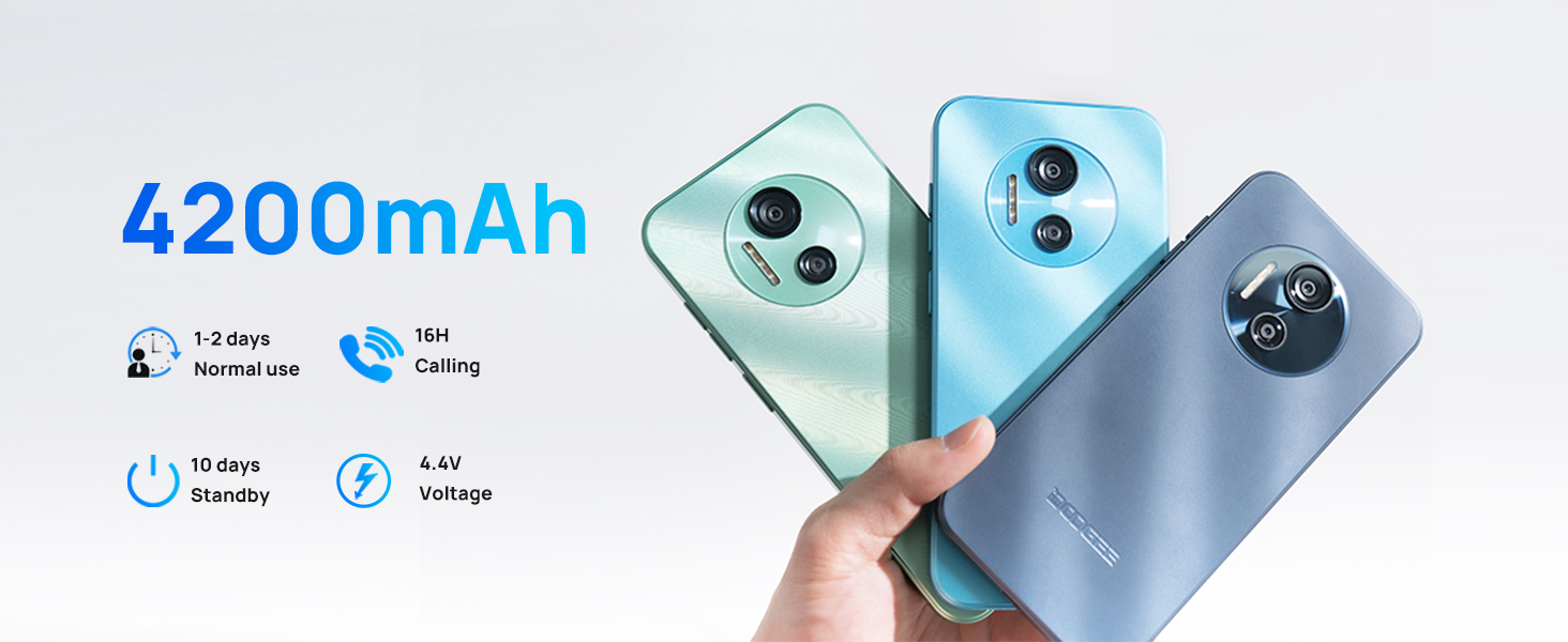 DOOGEE X97 Android 12 4G Smartphone, Mobile Phones SIM Free Unlocked,6. ...