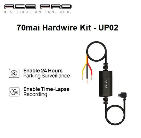 70mai Hardware Kit - UP02 Hard Wire Fuse Kit for Various 70mai Dash Cam ...