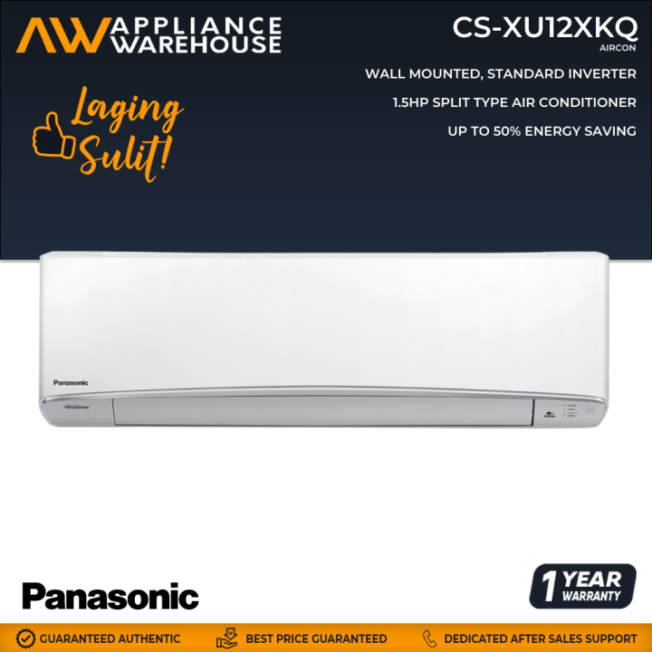 Panasonic CS/CU-XU12XKQ 1.5Hp Premium Inverter AERO SERIES Single - Split Type Aircon | Lazada PH