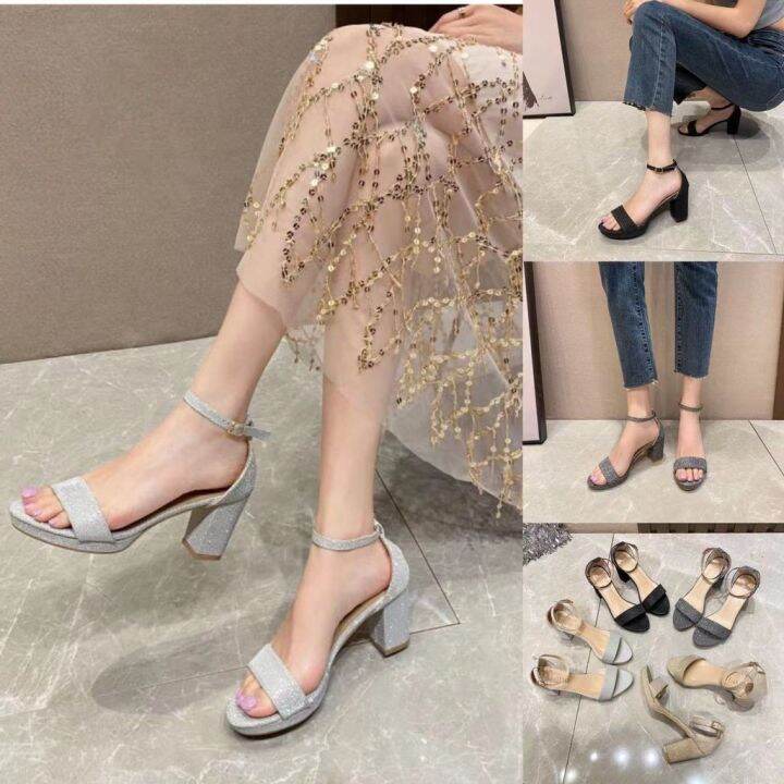 D STYLE SHOES heels sandals for women 901-3 Glittery strap.. note less ...