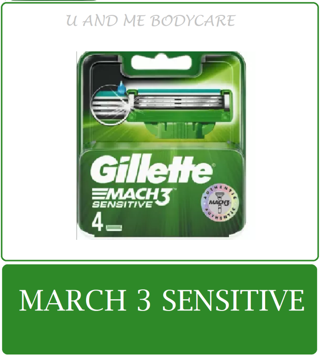 Gillette Mach 3 Sensitive Razor Cartridges 4s' /8's REFILL PACK | Lazada