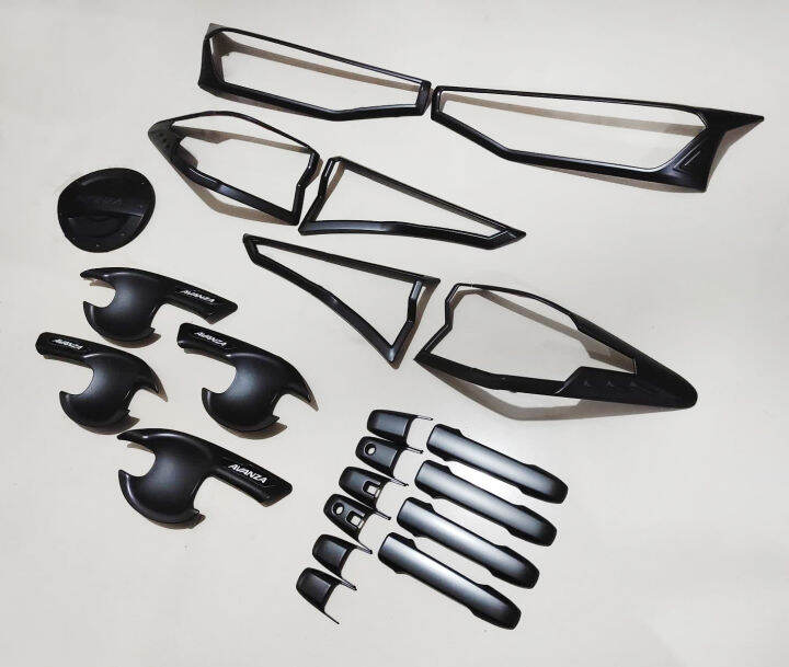 Toyota Avanza 2022 Black Combo Garnish Cover Set | Lazada PH